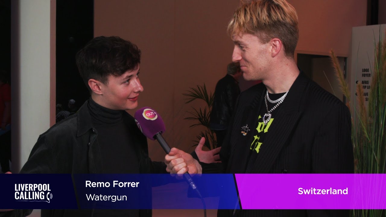 EUROVISION 2023: OUTtv interviews Remo Forrer (Switzerland) - YouTube