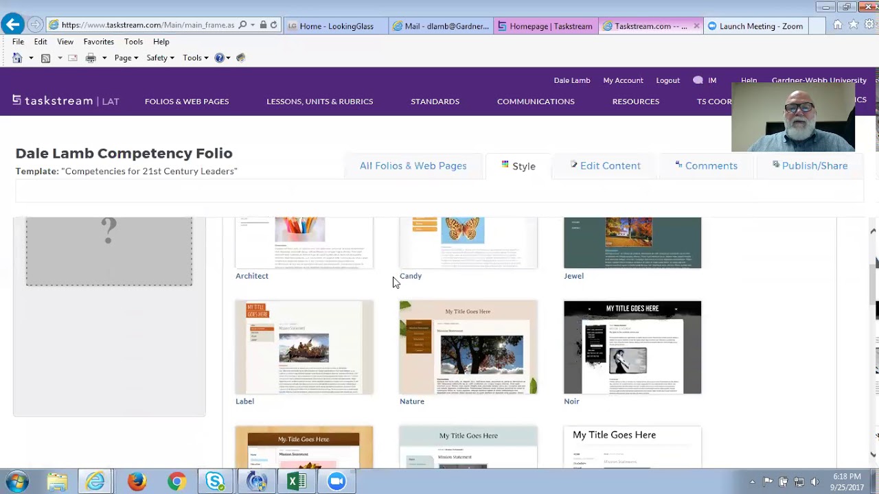 Setting Up Your Competency Folio in Taskstream - YouTube