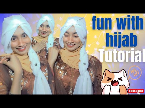 Hijab tutorial with fun🧕🏼😁 ||it's nill - YouTube