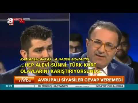 A HABER Muhabiri Ramazan Aktaş FETÖ'cülere ağzının payını veriyor