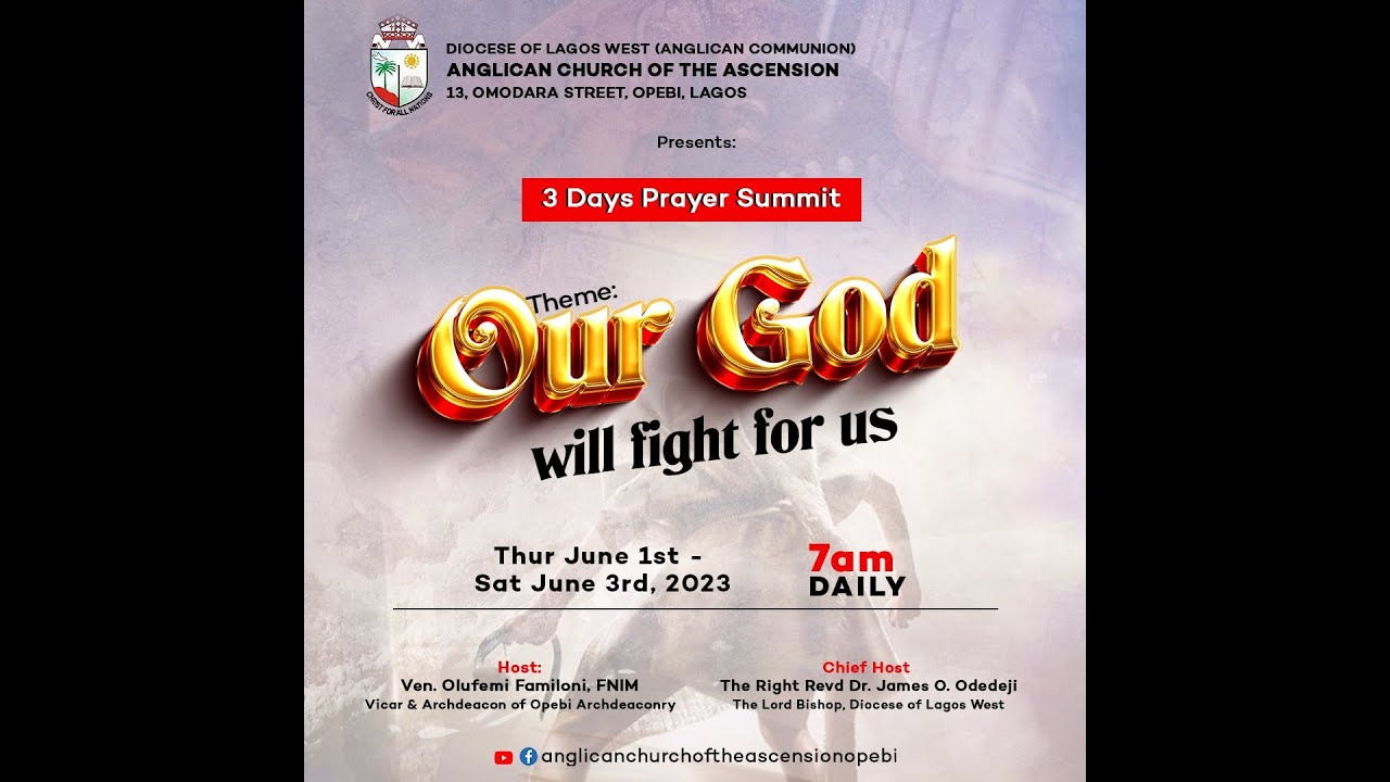 3 Days Prayer Summit | Theme: Our God will fight for us | 7am Daily ...