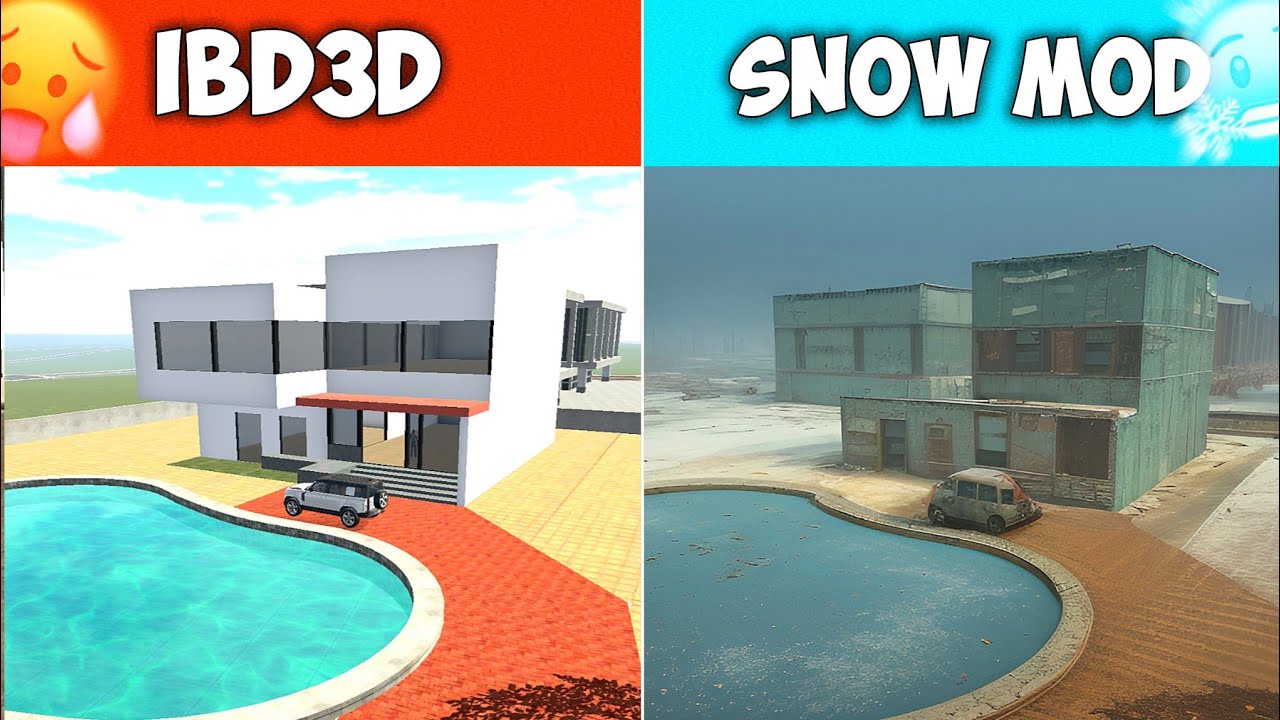 Normal Game to Snow Mod 😍 - Indian Bikes Driving 3D - Snow Mod In IBD3D ...