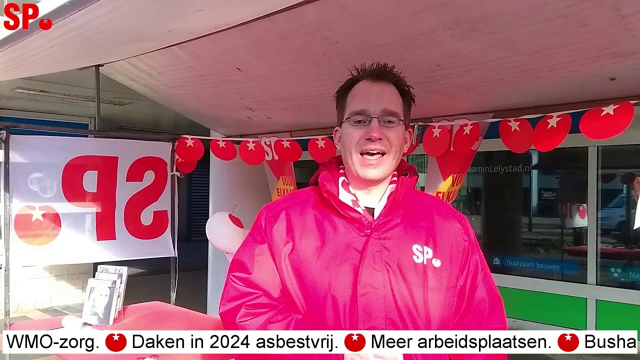 SP-lijstrekker Alexander Sprong over het werk van de SP in Lelystad ...