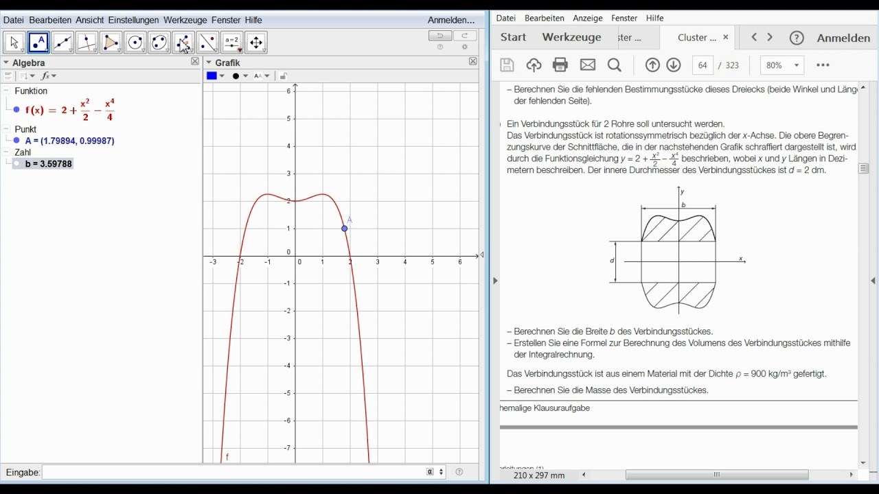 GeoGebra - Bestimmtes Integral - YouTube