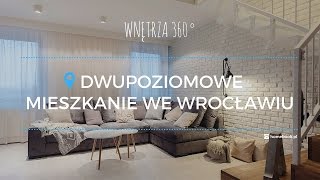 Aranżacja dwupoziomowego mieszkania w stylu skandynawskim #projekt wnętrz