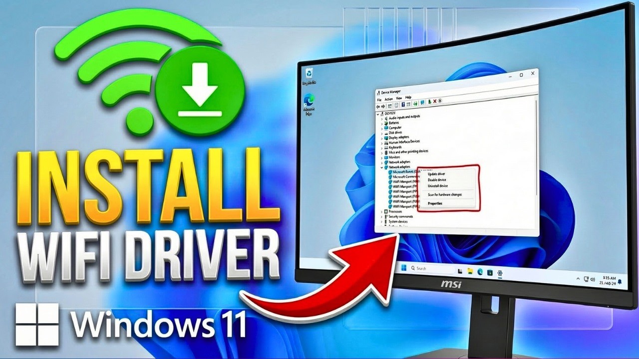 How to Install WiFi Driver on Windows 11/10 | WiFi Driver Missing on ...