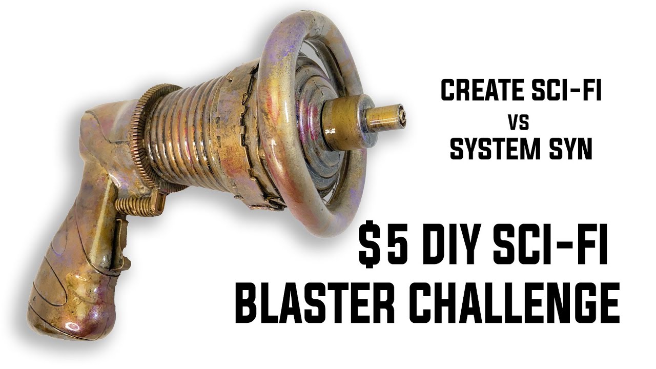 $5 DIY SCI-FI BLASTER CHALLENGE! DOLLAR STORE BUILD - YouTube