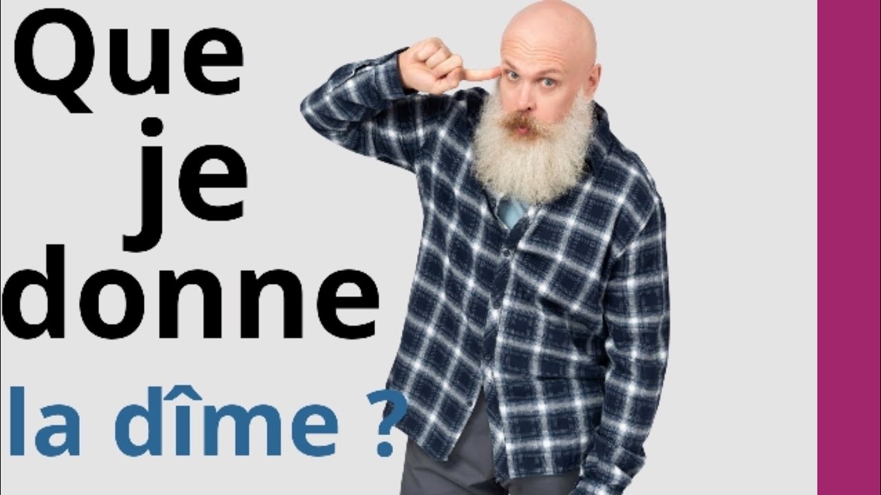 Pourquoi donner la dîme et l'offrande ? - YouTube