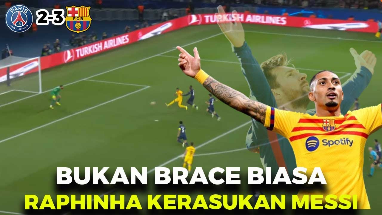 PSG 2-3 Barcelona! Jadi Bintang Saat PSG vs BARCELONA, Raphina ...