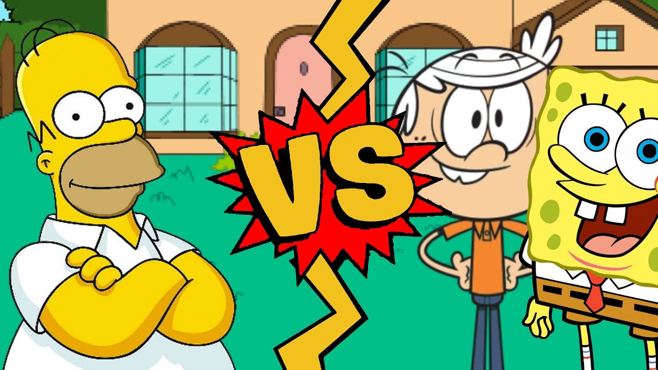 M.U.G.E.N. Battles | Homer Simpson vs Lincoln Loud/SpongeBob - YouTube