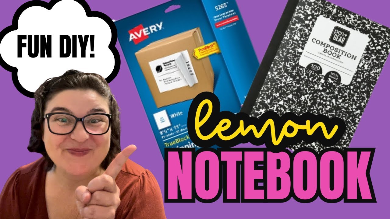 DIY Lemon Themed Notebooks - YouTube