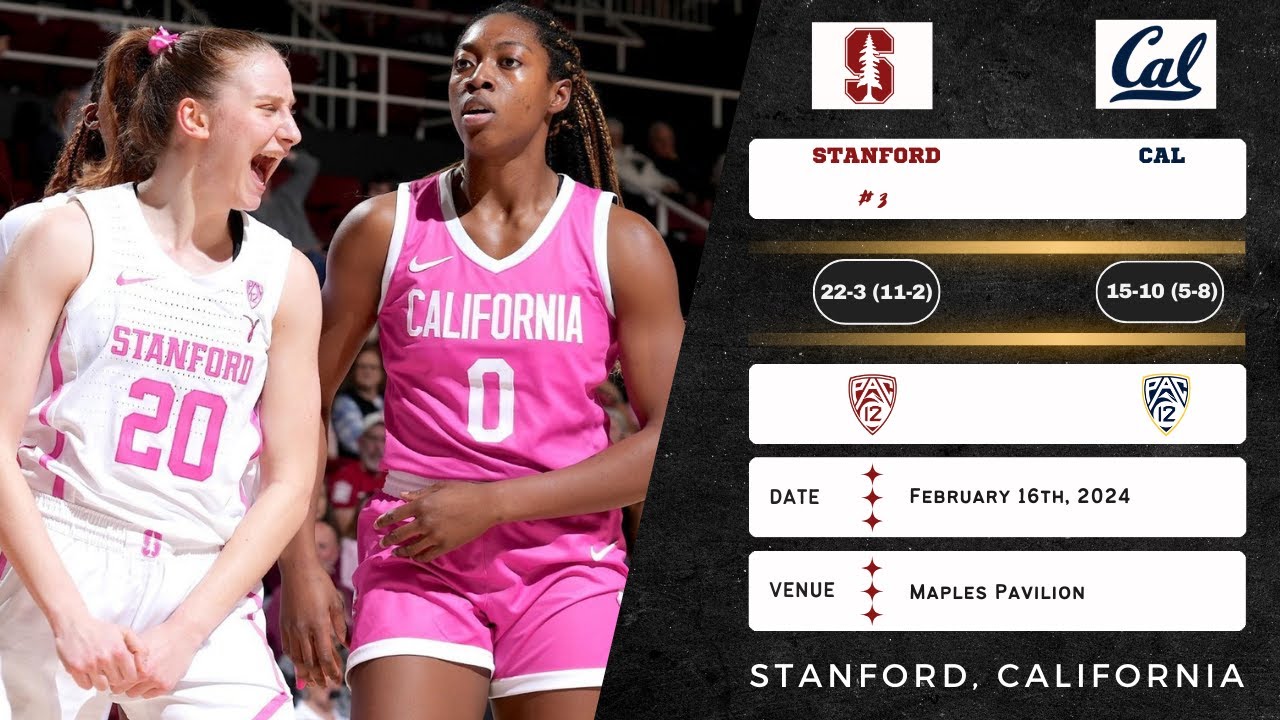No. 3 Stanford vs California | Pac-12 | 2.16.24 - YouTube