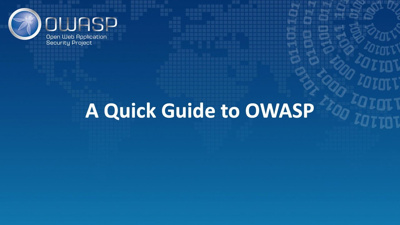 OWASP Introduction - YouTube