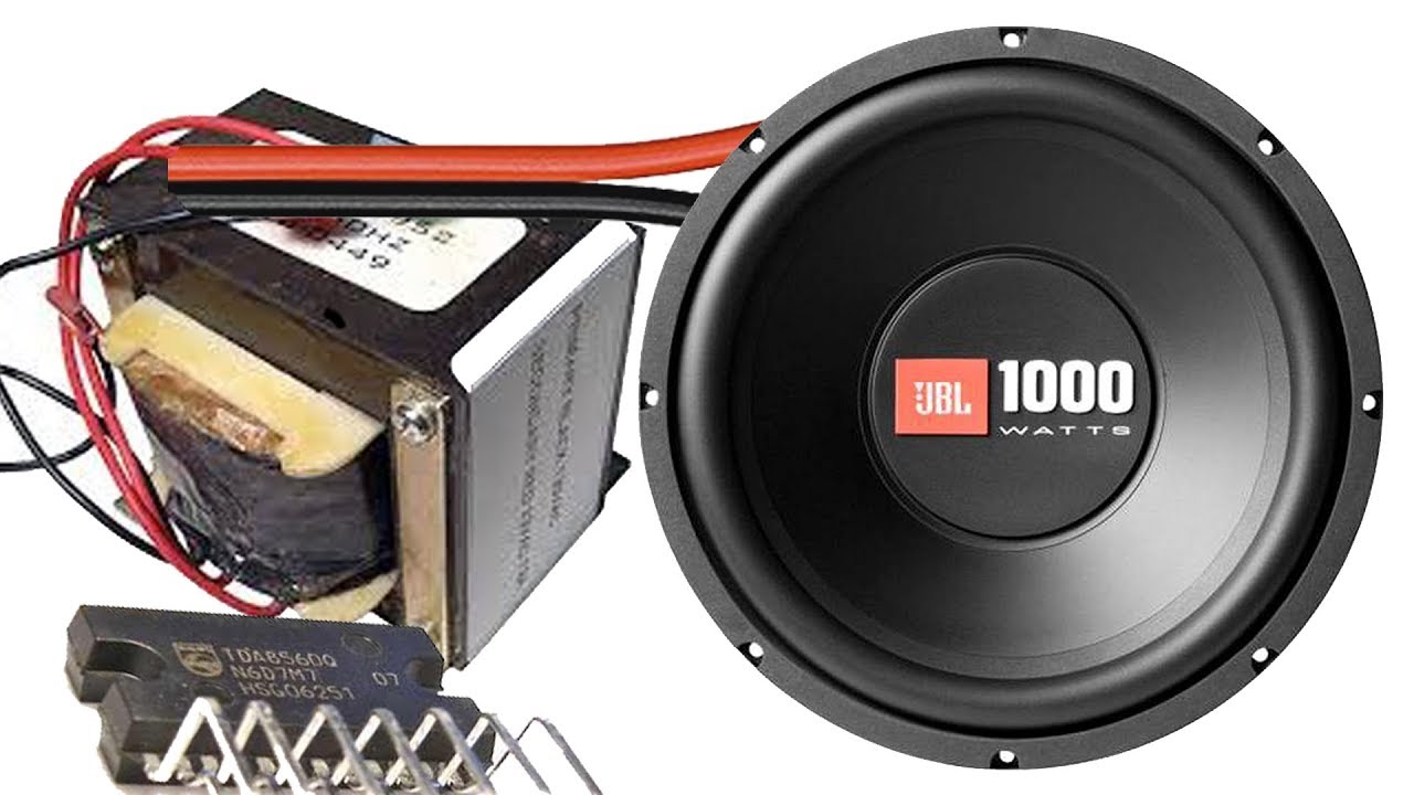 How to make home subwoofer amplifier (TDA8560Q) - YouTube