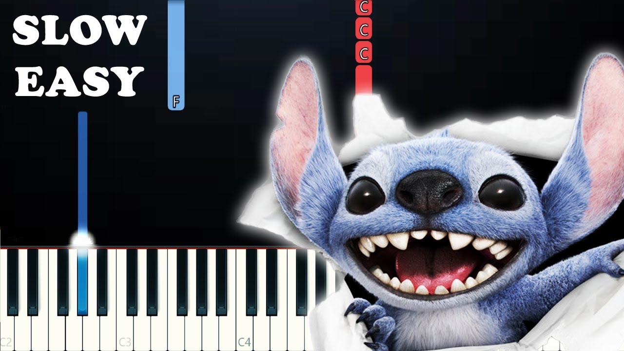 He Lei Pāpahi No Lilo a me Stitch (From Lilo & Stitch)(SLOW EASY PIANO ...