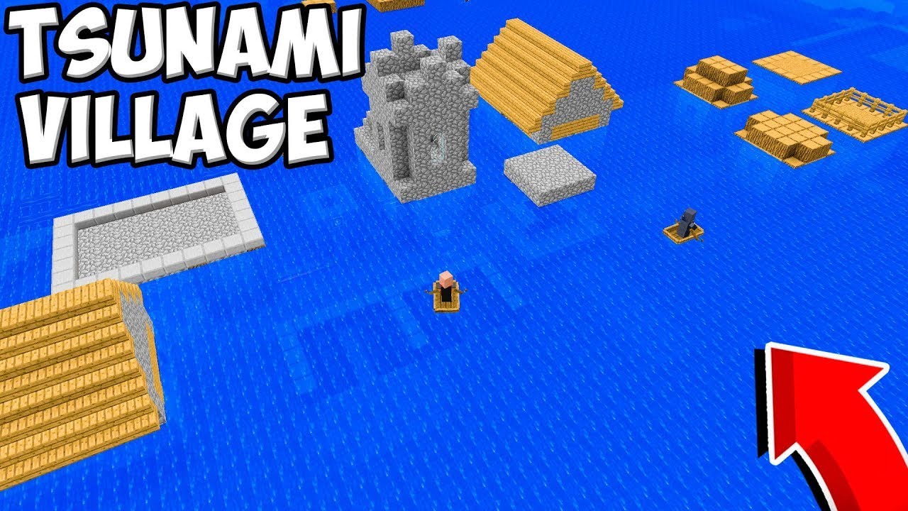VILLAGERS ESCAPE UNDERWATER VILLAGE How to Survive a Tsunami in ...