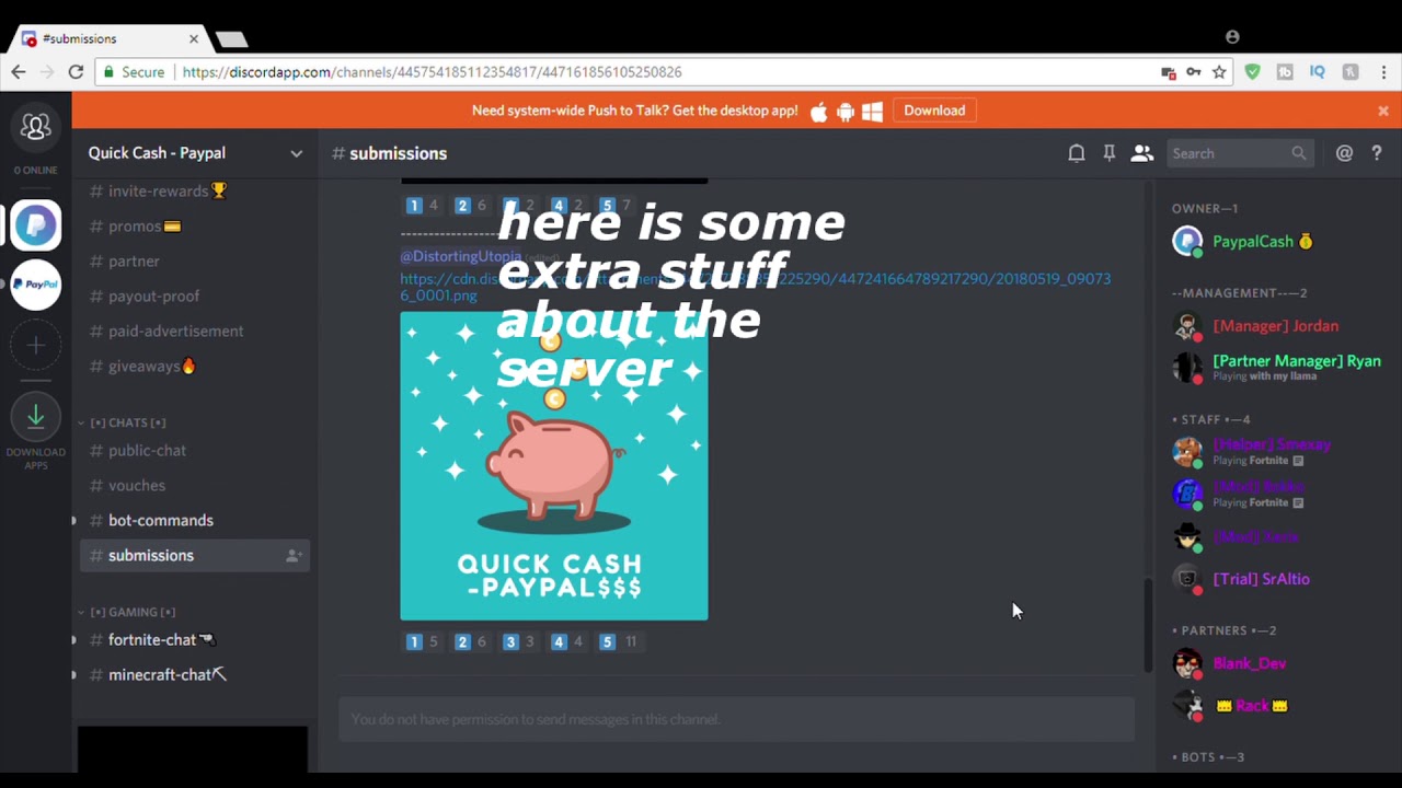 How To Make Free PayPal Money Using Discord! - YouTube