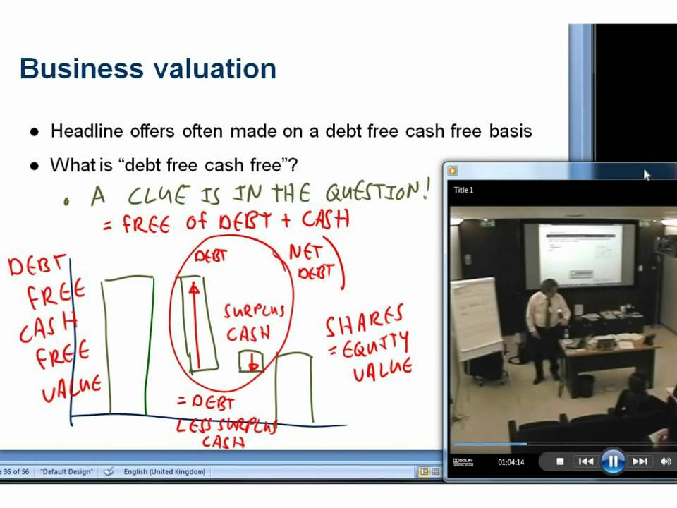 What is debt free cash free? - YouTube