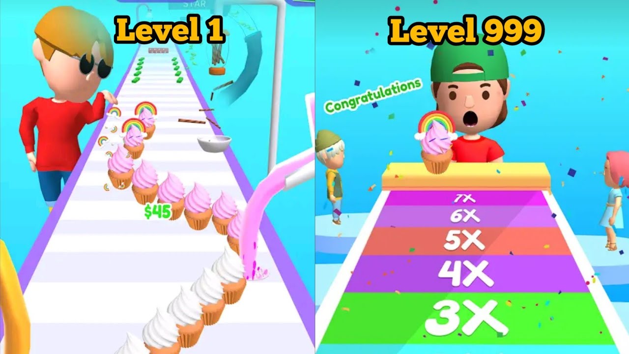 Cupcake Stack - Stacking Games Walkthrough Gameplay iOS, Android - YouTube
