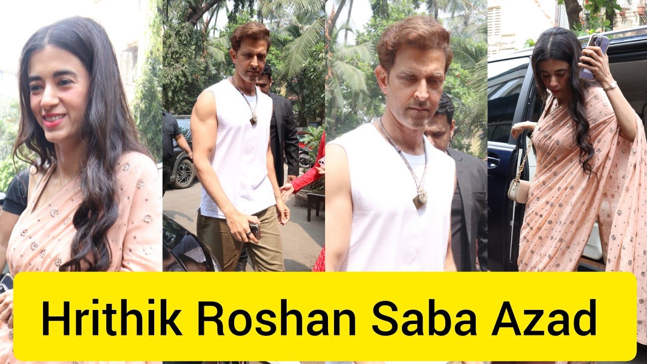 Hrithik Roshan Saba Azad At Hrithik Roshan Mom birthday party in Mumbai ...
