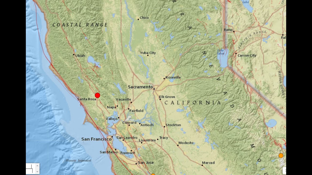 4.4 Earthquake Santa Rosa California.. Did you feel it? Tuesday 9/13 ...
