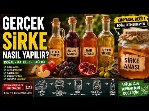 Binlerce Yıllık Sirke Nasıl Yapılır? | Sirke Yapımı, Sirke Anası, Fermantasyon ve Çiftçiye Faydaları