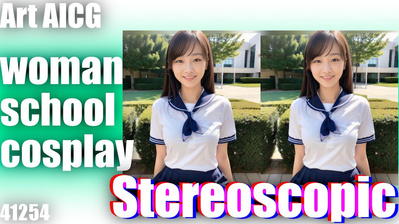 Woman School Cosplay 41254 Ai Stereoscopic Stereovision Aiart Art Aigirls Ailady Youtube