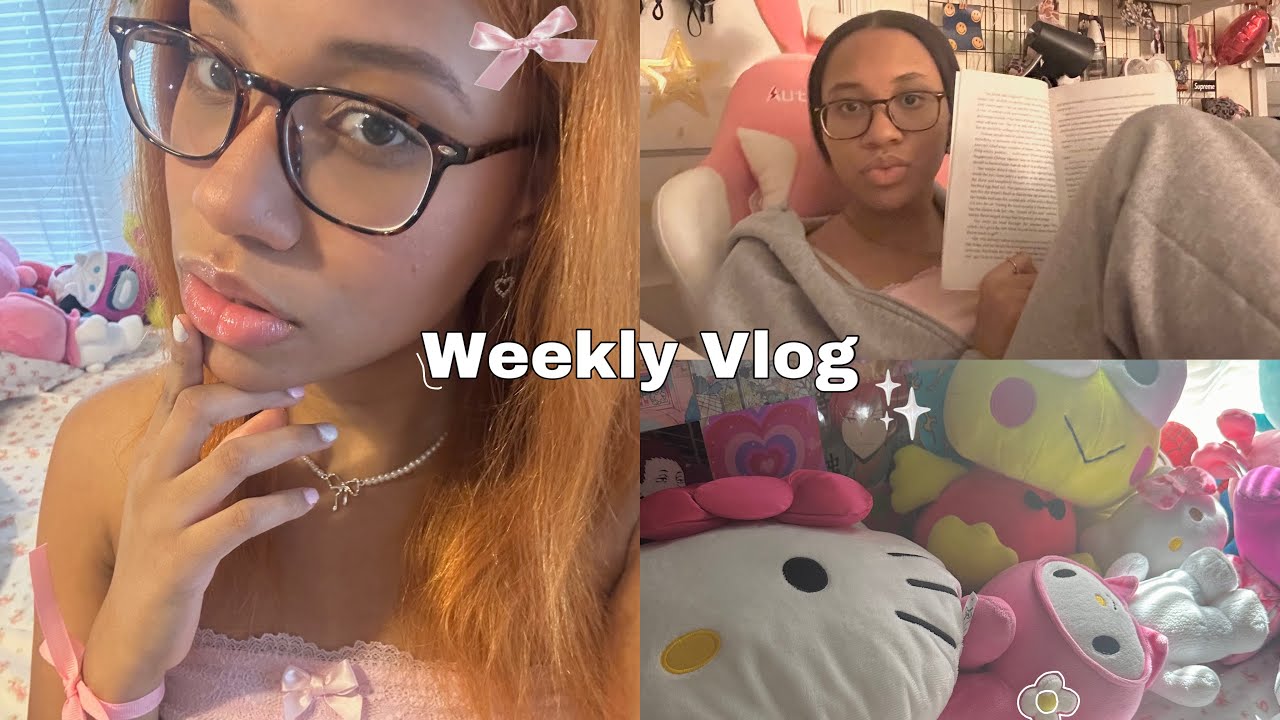 Romanticizing Rutgers🐰🍡spring break, new hair, eating out, studying ...