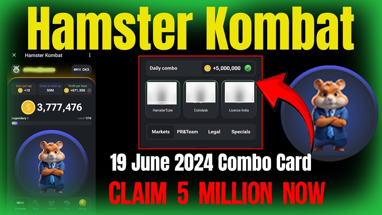 HOW to UNLOCK Hamster Daily Combo Cards | Hamster Kombat Daily Combo ...