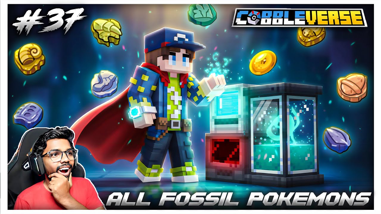 I Revived EVERY Fossil Pokémon in One Video in Cobbleverse Minecraft 🔥 ...