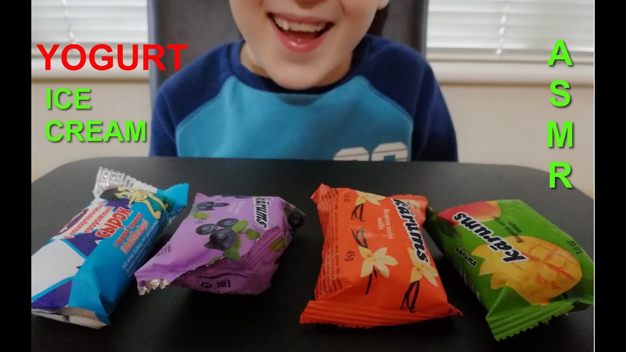 Eating Yogurt Ice Cream Challenge 🍨 (NO TALKING) - YouTube