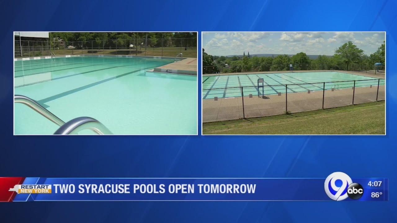 Two Syracuse pools open on Thursday - YouTube