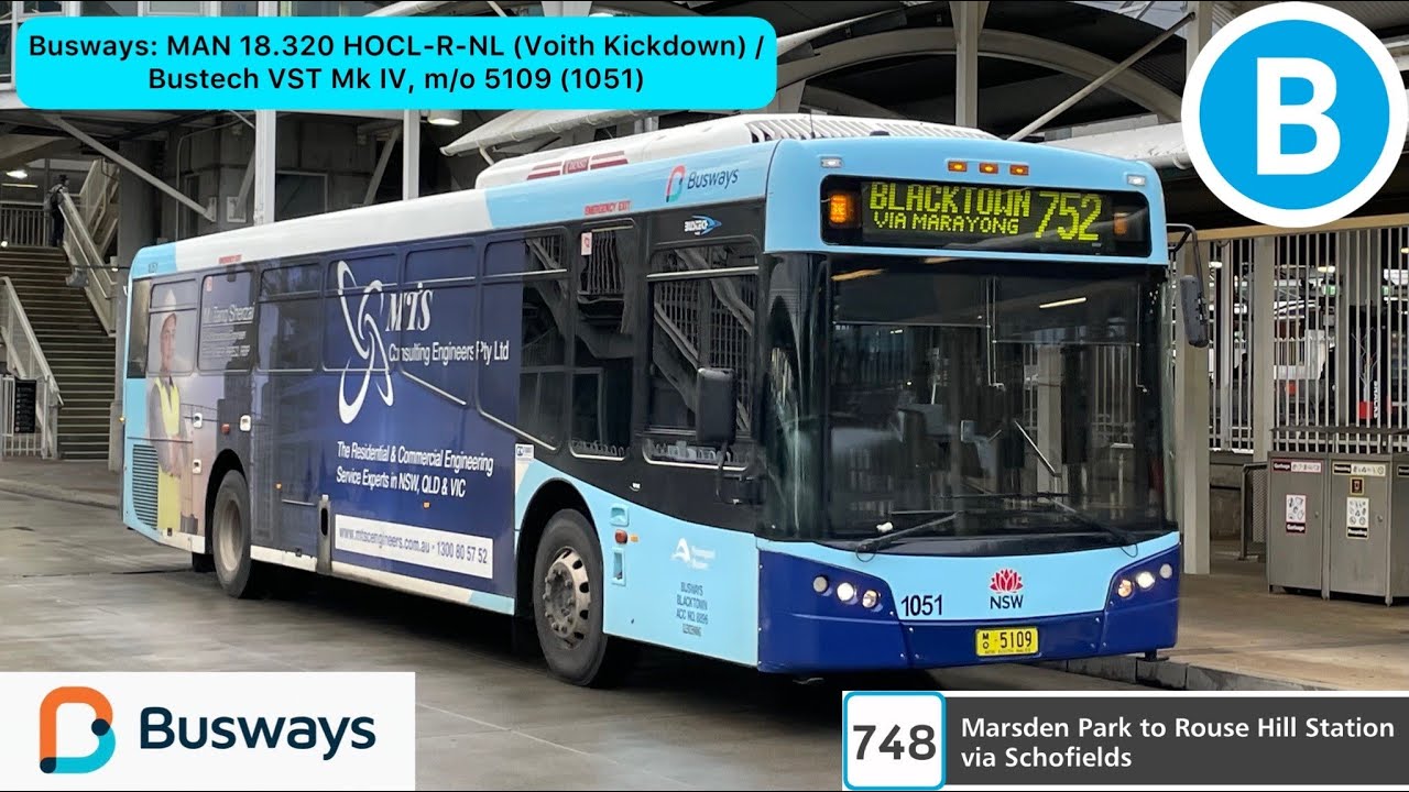 Busways: MAN 18.320 HOCL-R-NL (Voith) / Bustech VST Mk IV, m/o 5109 ...