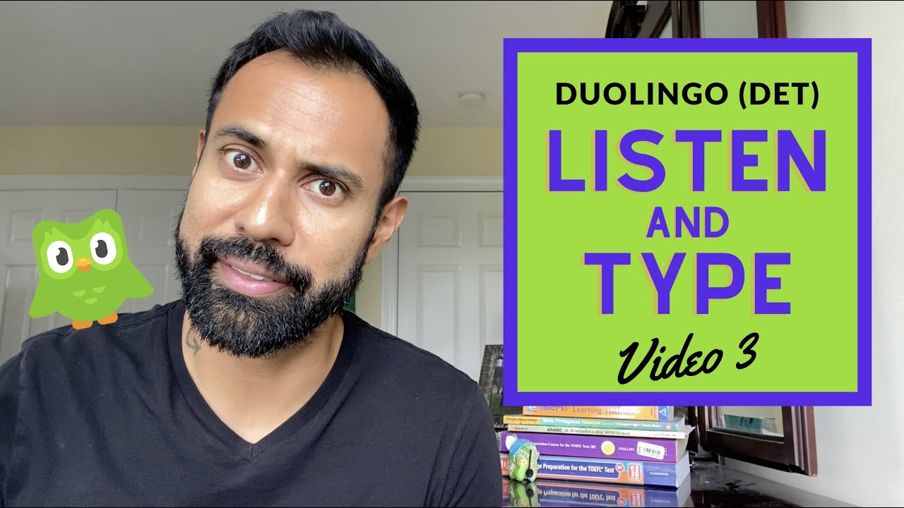 Duolingo English Test (DET) Task 3: A guide to LISTEN AND TYPE - YouTube