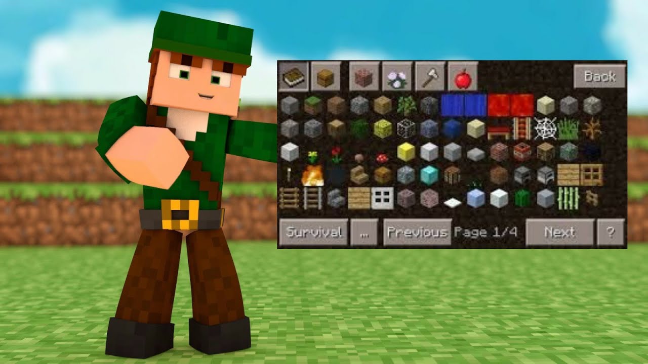 MINECRAFT PE 0.14.0 - POCKET MANAGER MOD : TOO MANY ITEMS PARECIDO COM ...