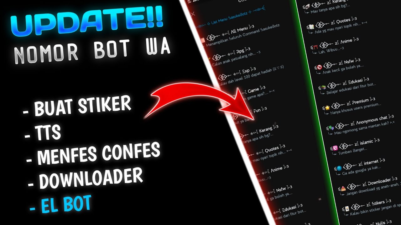 UPDATE ‼️ Nomor BOT WA || BOT WhatsApp Terbaru || Fitur Banyak dan ...