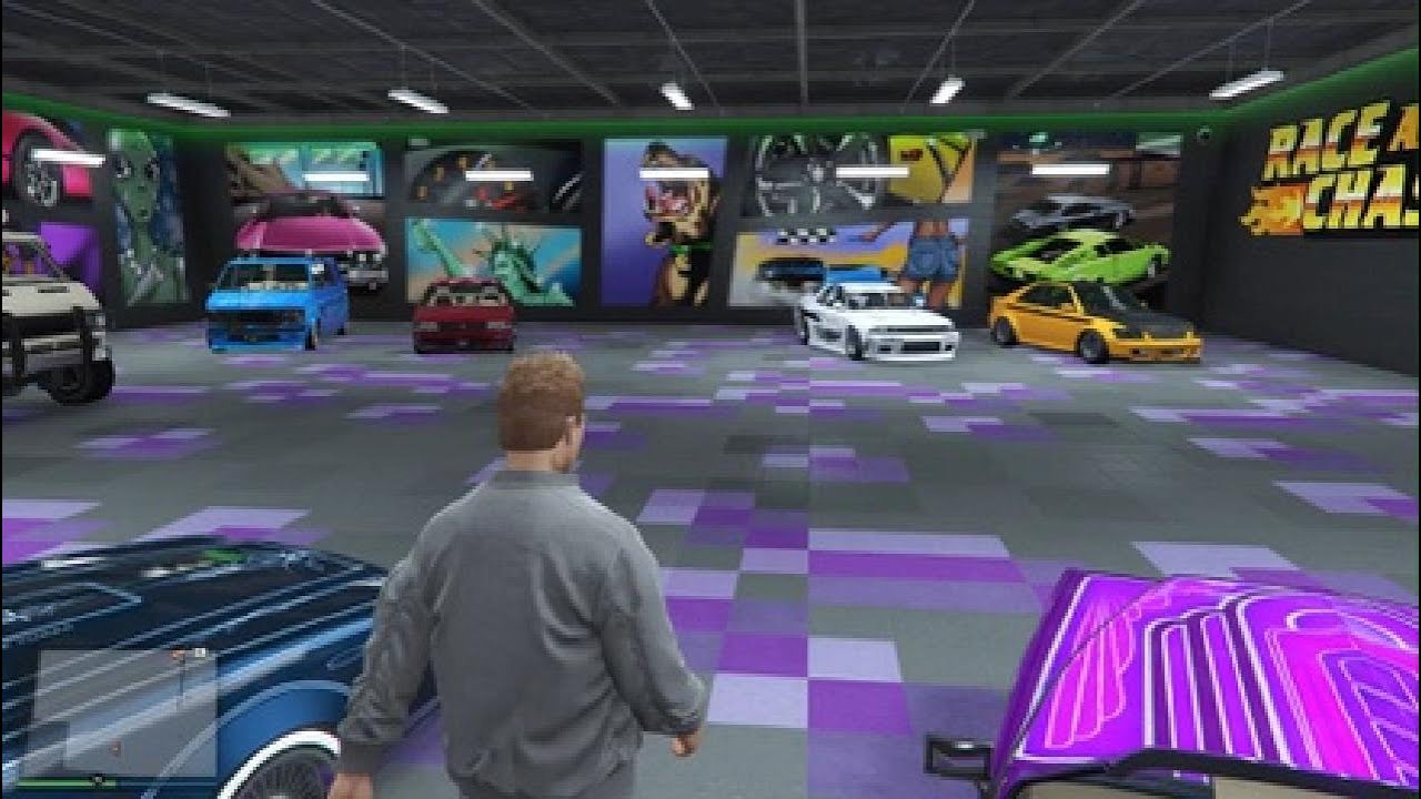 GTA ONLINE : Auto shop garage tour (UPDATED) - YouTube