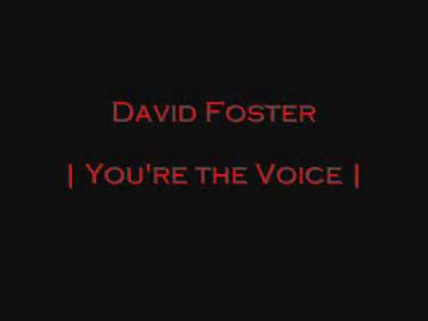 David Foster - You´re The Voice - YouTube