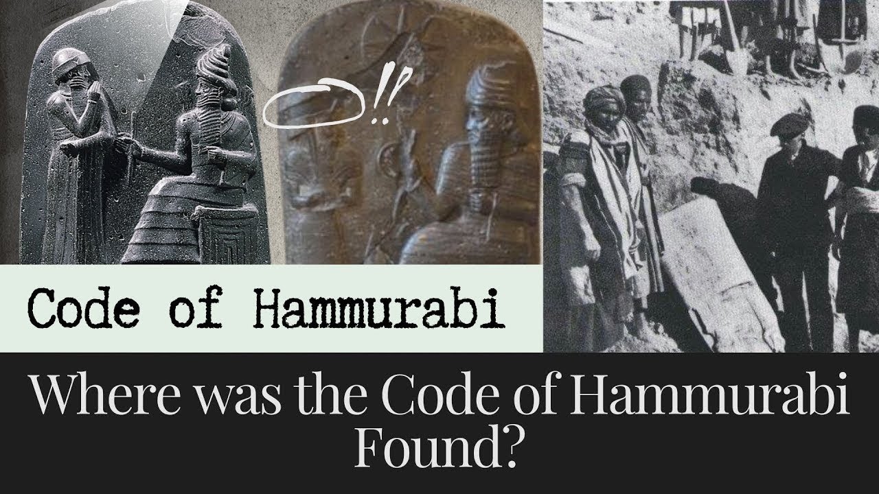 Where was the Code of Hammurabi found? - YouTube