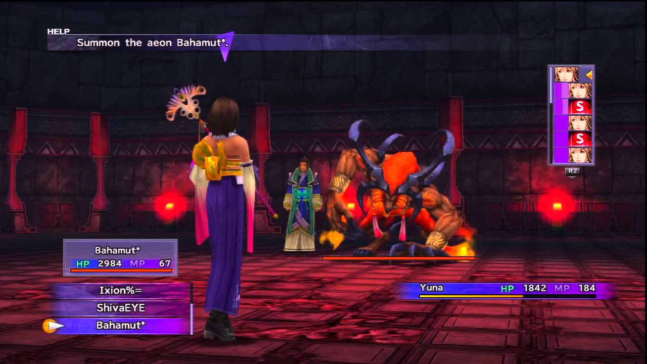 Final Fantasy X HD- Evrae Sky Boss,Aeons Battle Eachother,Evrae Altana ...