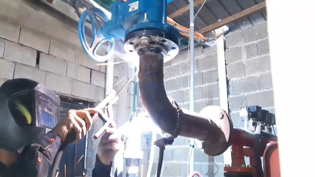 Overhead Welding, Pipe Welder, fire fighting work 🔥🔥🔥6013 Rood - YouTube