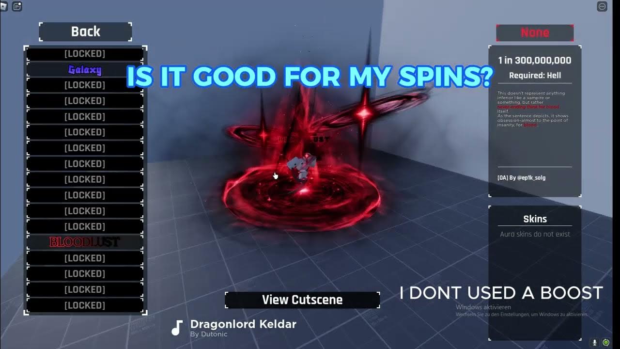 NEW AURA Sols RNG "BLOODLUST" - YouTube