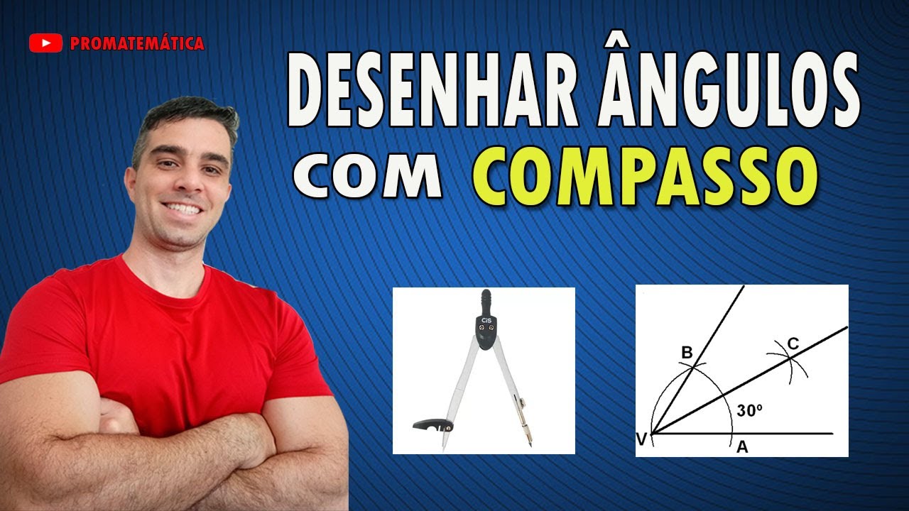 Desenhar ângulos com compasso - YouTube