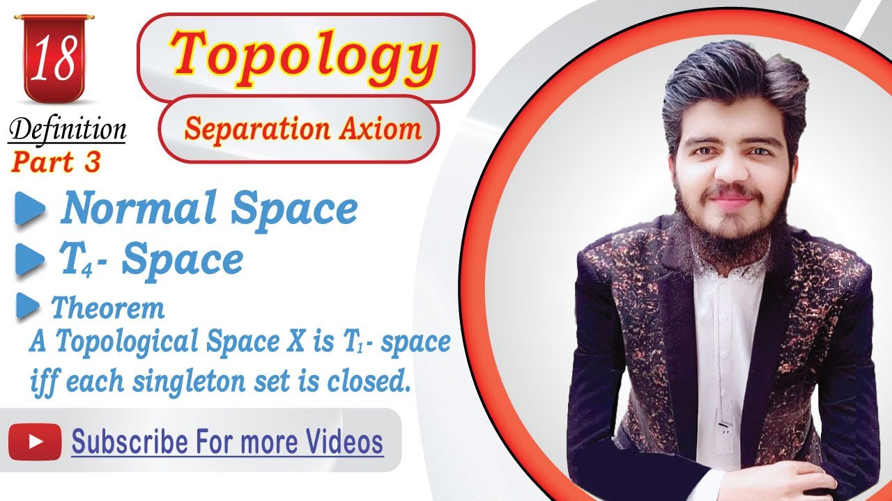 Normal and t4 Space | Part 3 | Separation Axioms in Topological Spaces ...