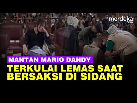 Detik Detik Amanda Eks Pacar Mario Dandy Sesak Napas Terkulai Lemas di Sidang