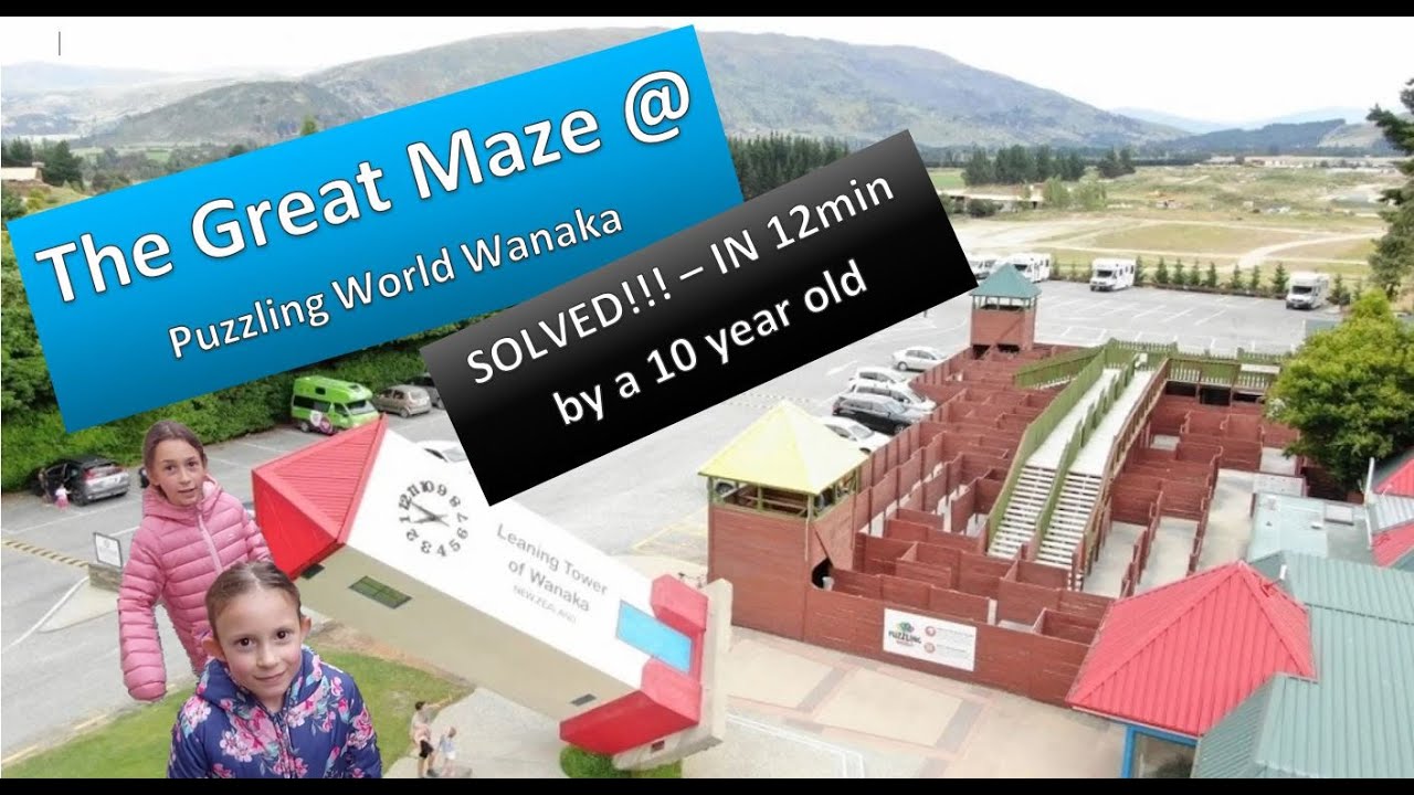 SOLVED in 12 mins!!! The Great Maze @ Puzzling World Wanaka 2023 - YouTube