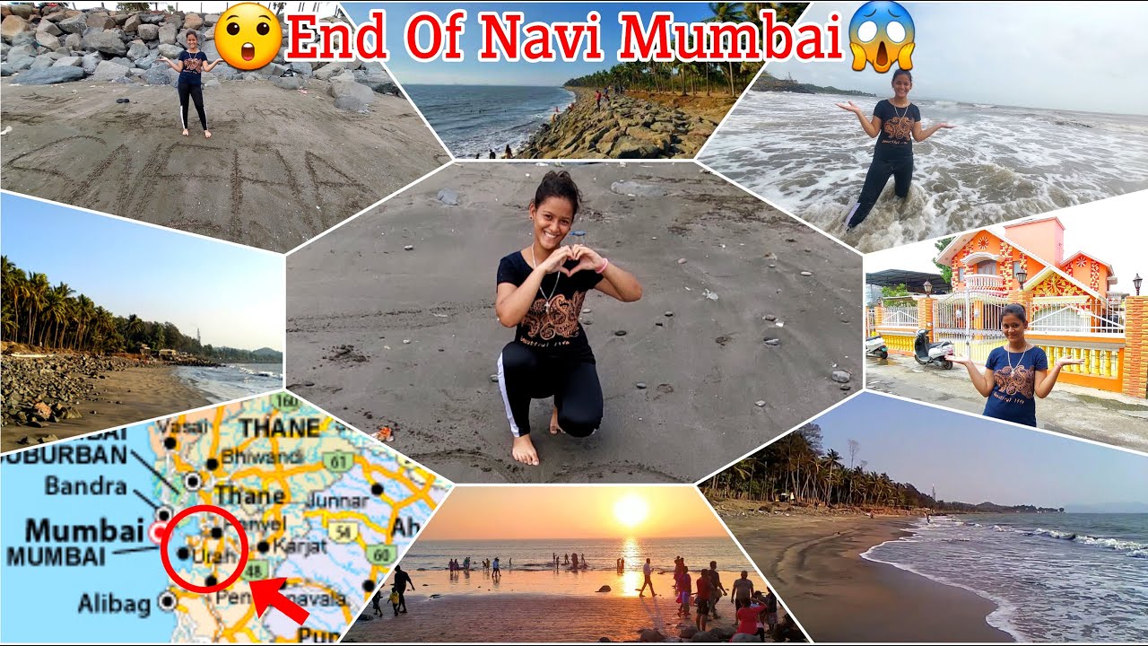 BEACH VLOG 🏖 🌊 | Trip To Uran Nagav Beach Navi Mumbai | Best Beach In ...