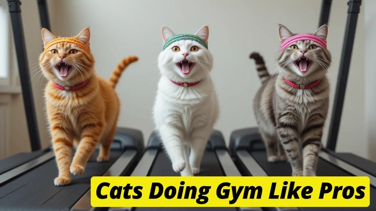 Cats Doing Gym Like Pros – Funny Moments! - YouTube