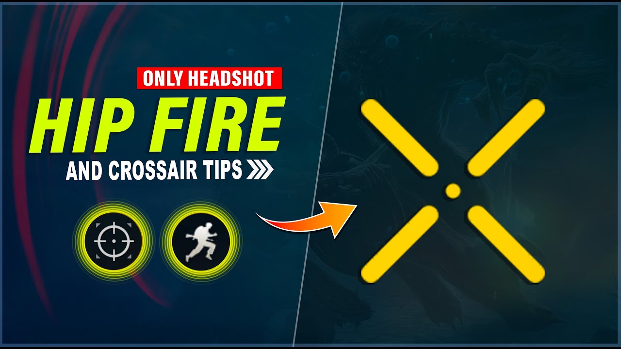 🔥 PERFECT HIP-FIRE + CROSSHAIR ONLY HEADSHOT | SECRET TIPS AND TRICKS ...