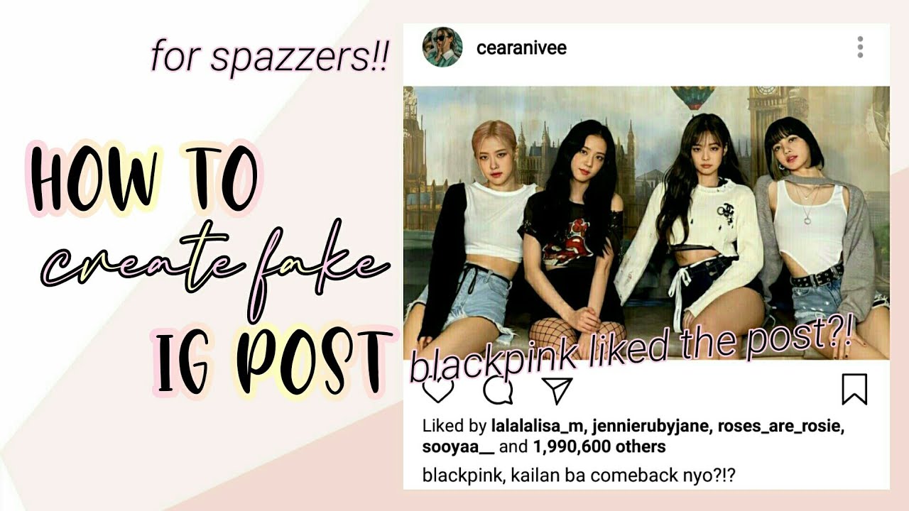 how to create fake instagram post • rpw things - YouTube